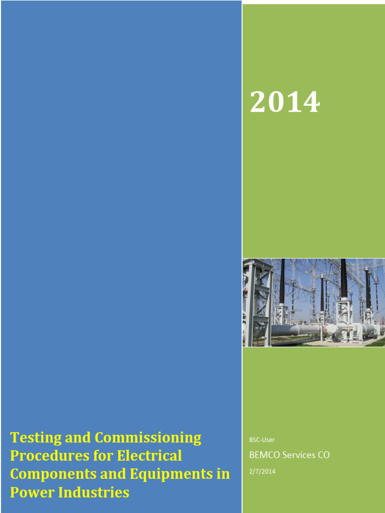 Electrical Testing Procedures Guide | PDF | Voltage | Relay