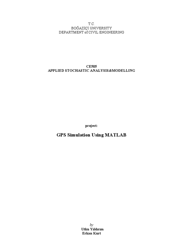Gps Simulation Using Matlab | PDF | Global Positioning System | Sphere