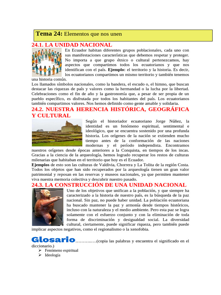 Elementos que Unen a los Ecuatorianos | PDF | Discriminación | Ecuador