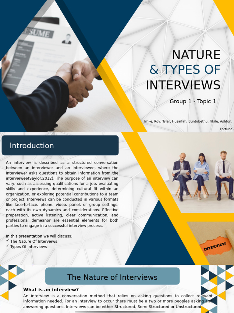 Understanding Interview Types and Nature | PDF | Job Interview | Interview