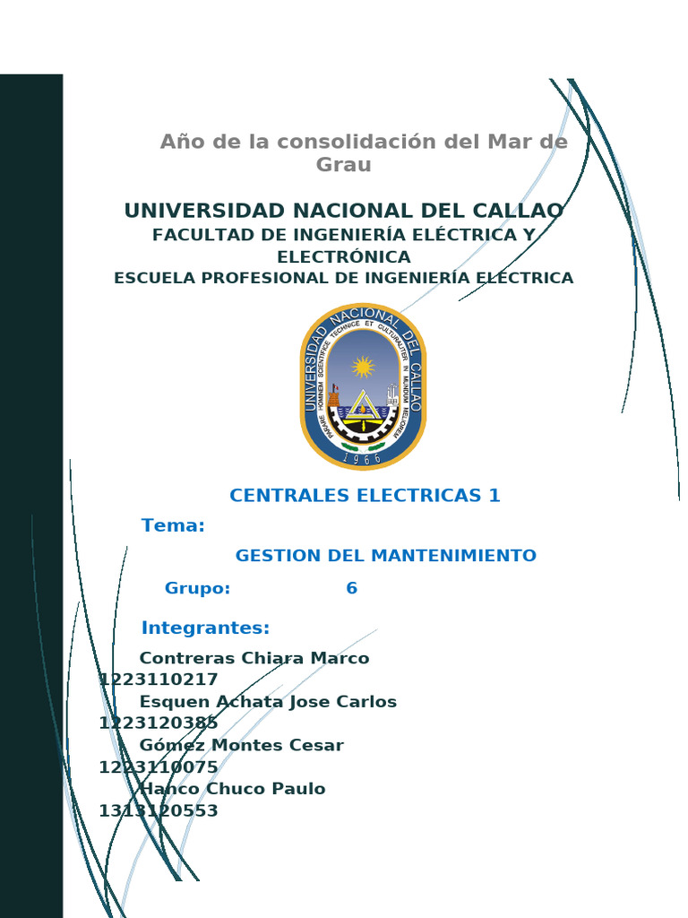 Caratula de Centrales | PDF