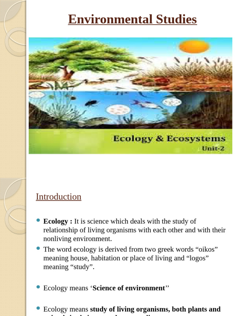 Ecology & Ecosystem | PDF | Ecology | Ecosystem