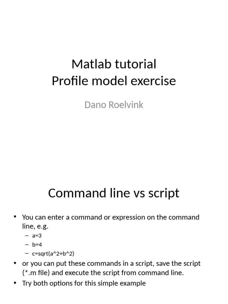 Matlab Tutorial and Profile Model 2022 | PDF | Matlab | Computer Programming