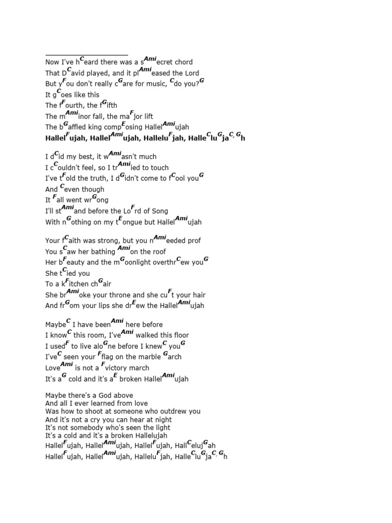 03 - Shrek - Hallelujah (Z Filmu Shrek) | PDF | Christian Hymns ...