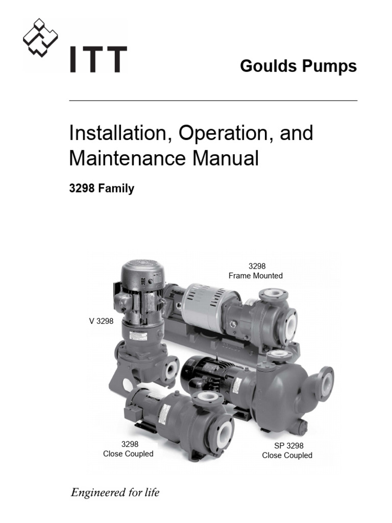 Goulds 3298 Installation Manual | PDF | Pump | Personal Protective ...