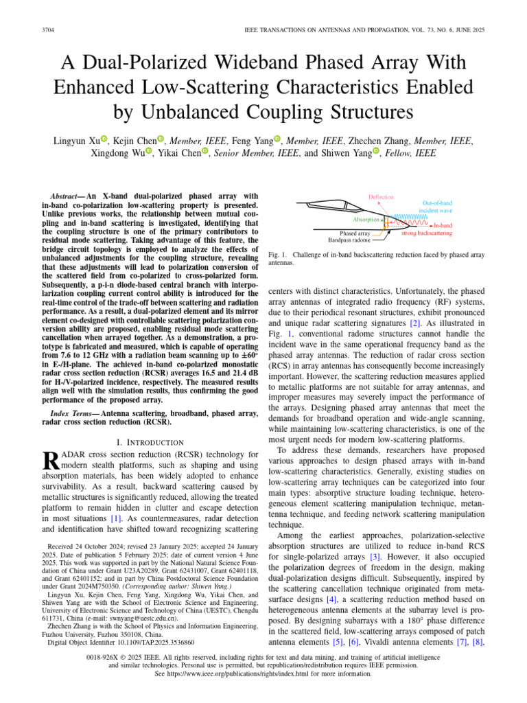 A Dual-Polarized Wideband Phased Array With Enhanced Low-Scattering ...
