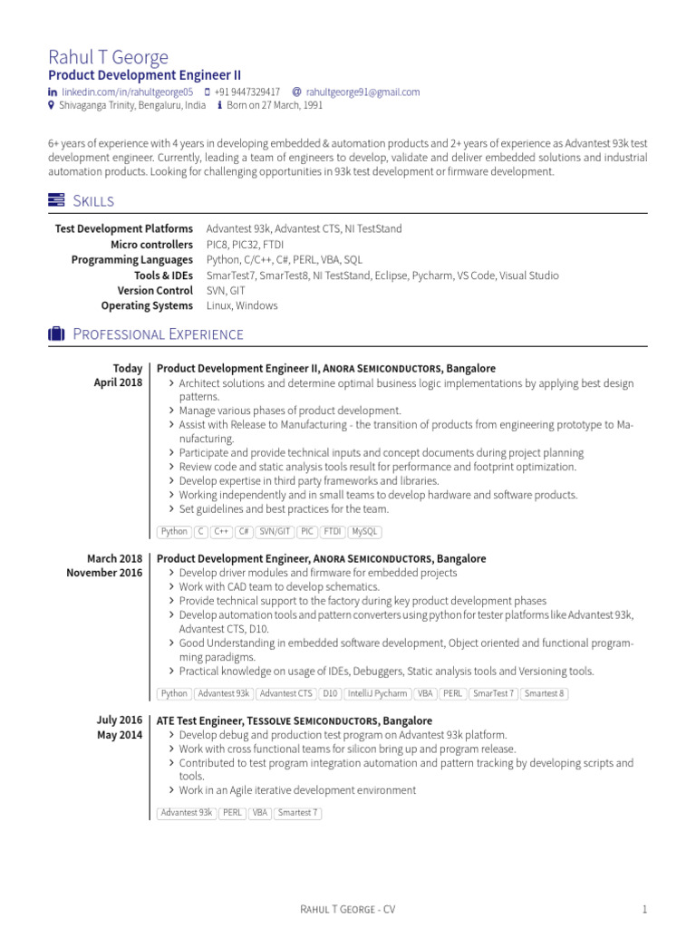 Sample Beautifully Draftedresume Detailed PDF | PDF | Integrated Development Environment ...
