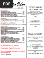 Oden Bistro Sandviken Menu v21 2025 | PDF