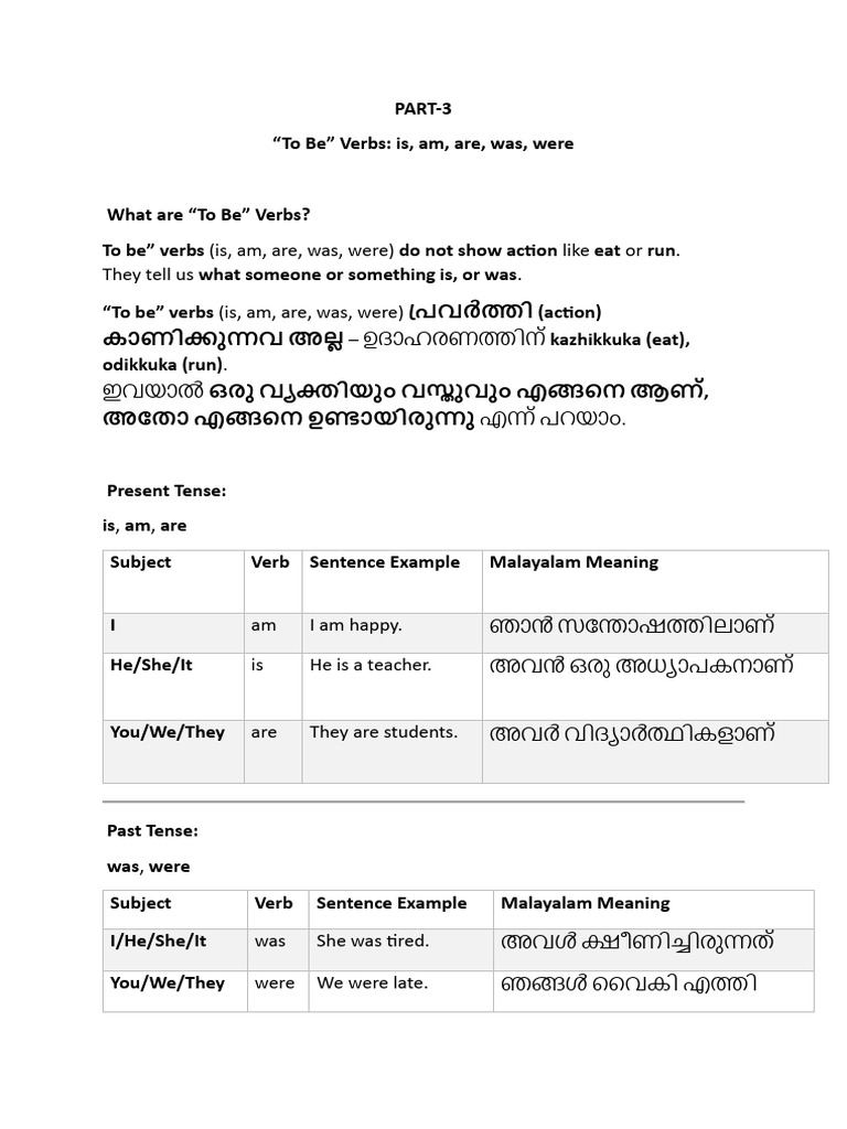 PART-3 (Auxillary Verbs) | PDF | Subject (Grammar) | Verb