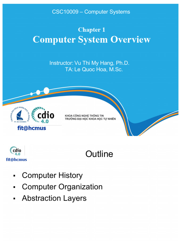 Chapter 1 Computer System Overview | PDF | Computer Hardware | Central Processing Unit