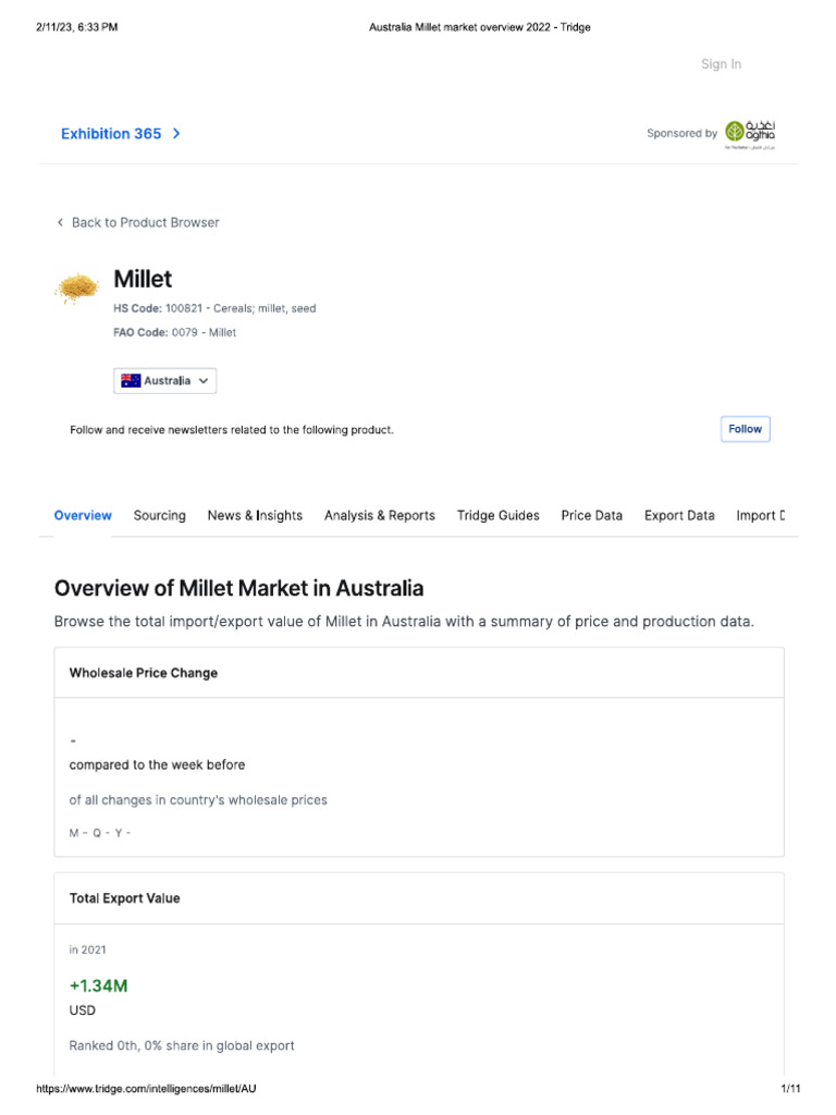 Australia Millet | PDF