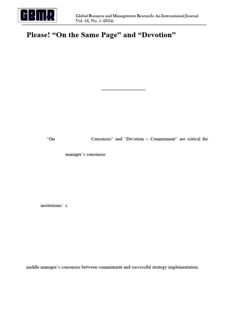 V16N1 7 | PDF | Strategic Management | Structural Equation Modeling
