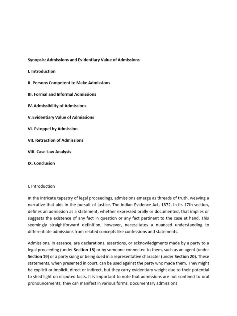 Admissions vs. Estoppel Explained | PDF | Evidence (Law) | Estoppel