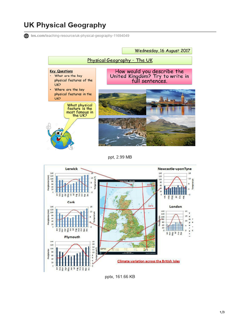 UK Physical Geography | PDF
