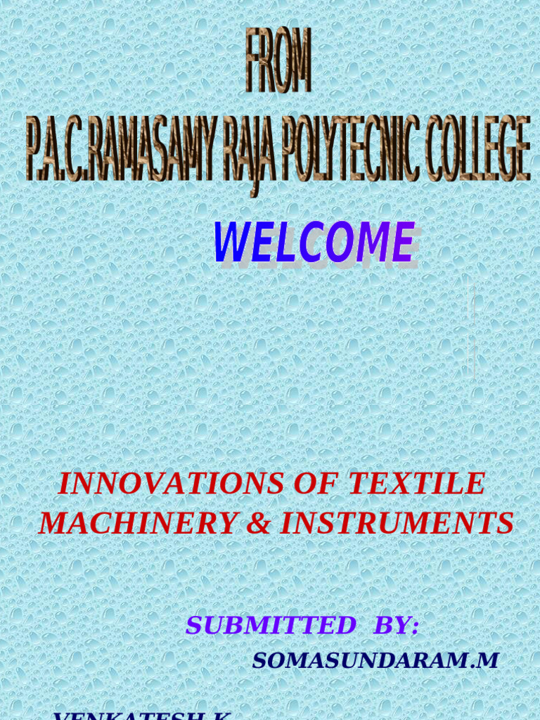 Innovation in Textile | PDF | Textiles | Yarn