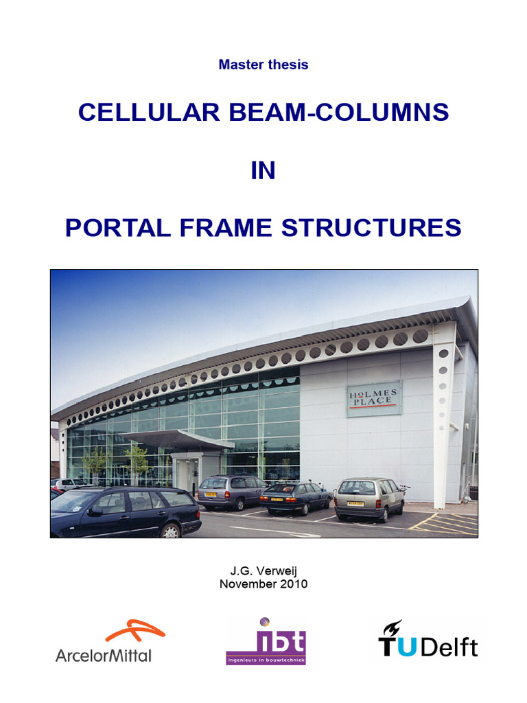 Cellular Beam-Columns in Portal Frame Structures (Me Thesis) | PDF ...