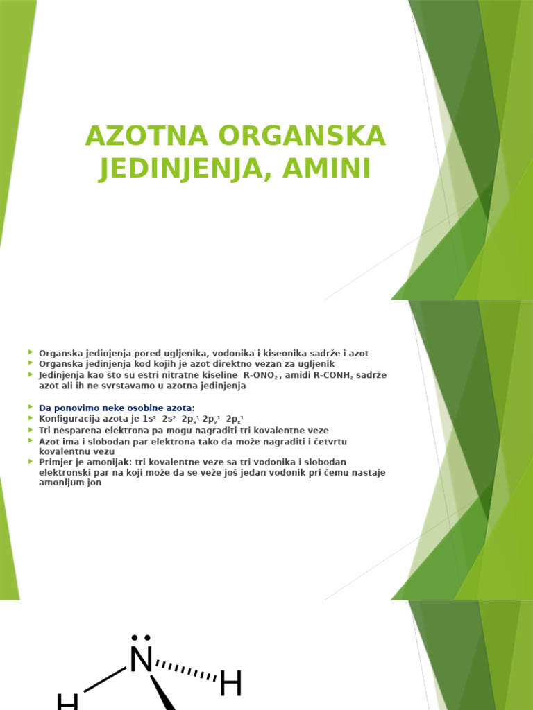 24.azotna Organska Jedinjenja | PDF