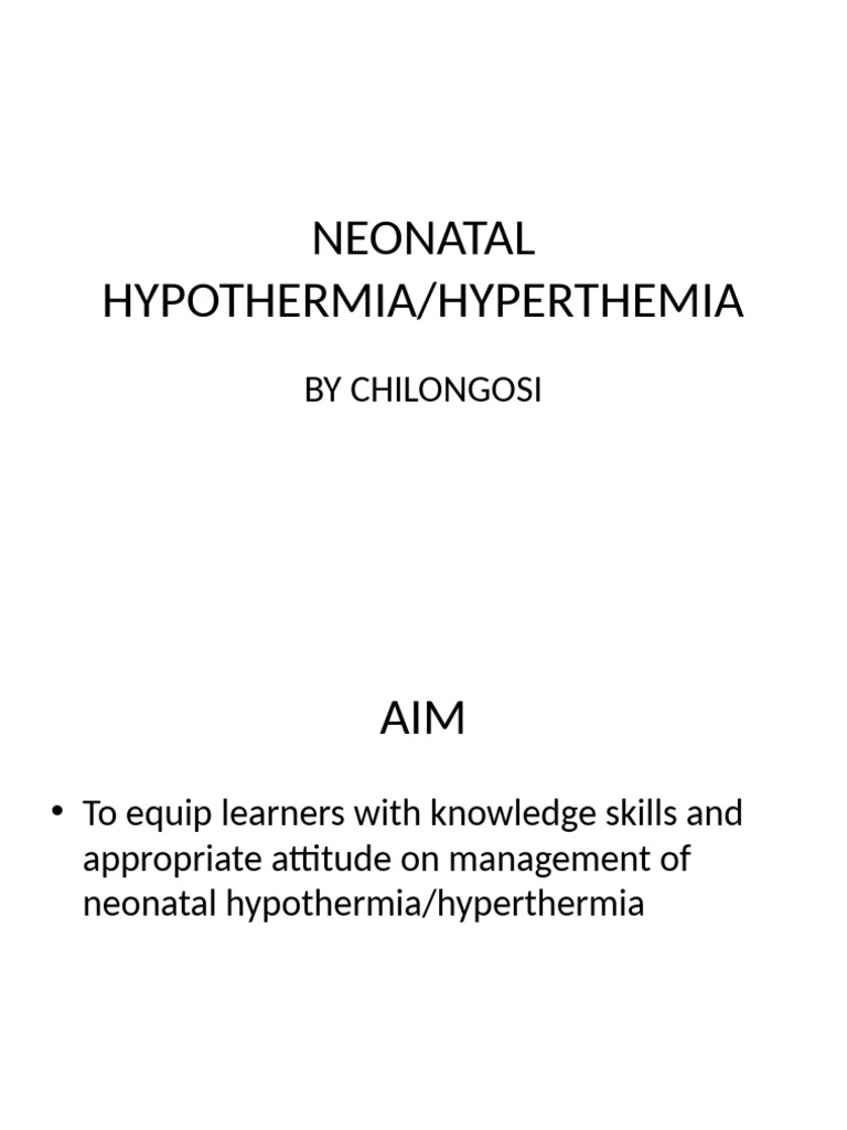 Hypo or Hyperthermia | PDF | Hypothermia | Heat Transfer