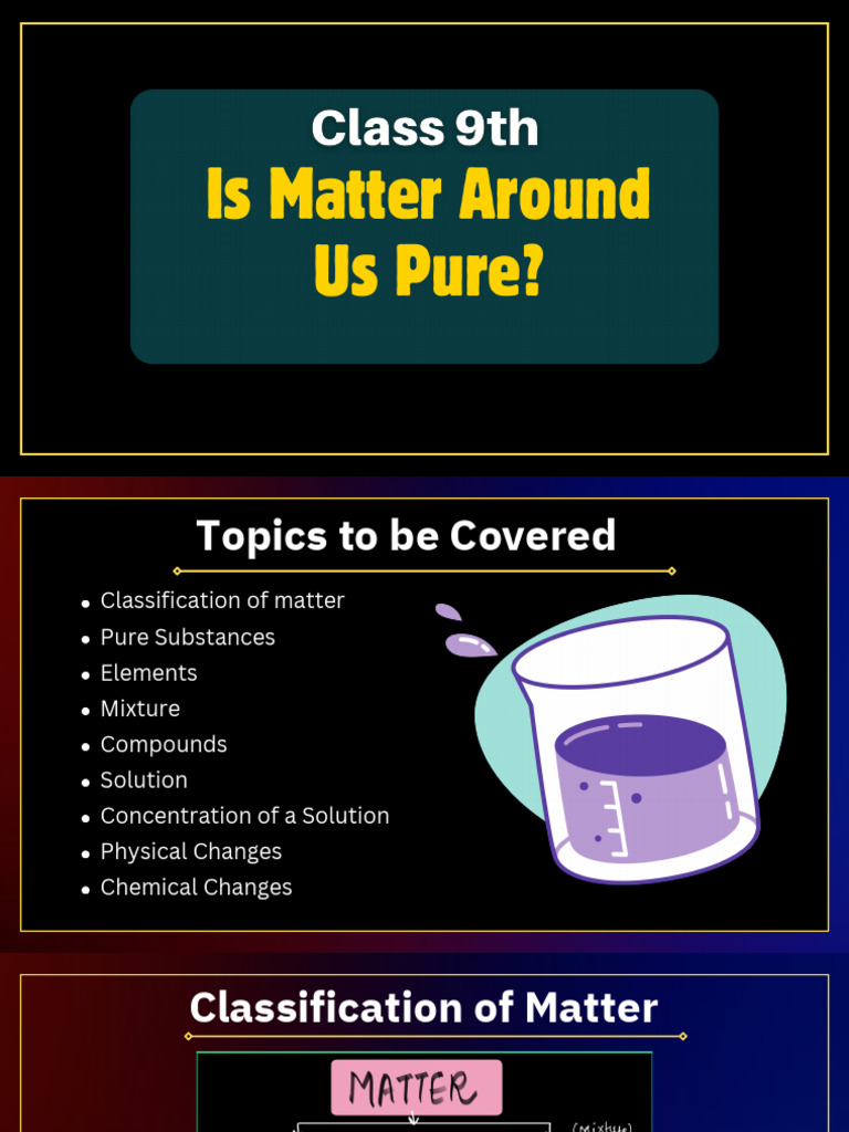 Understanding Pure Substances and Mixtures | PDF | Mixture | Chemical ...