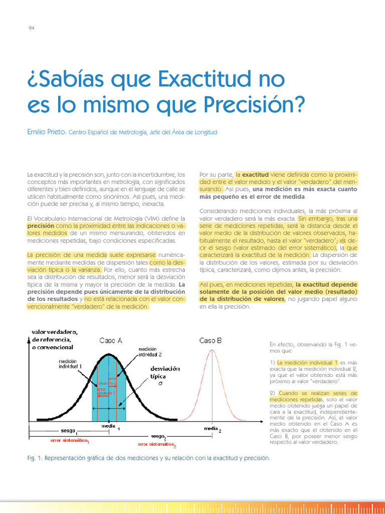 Exactitud y Precision CEM | PDF | Exactitud y precisión | Cantidades fisicas