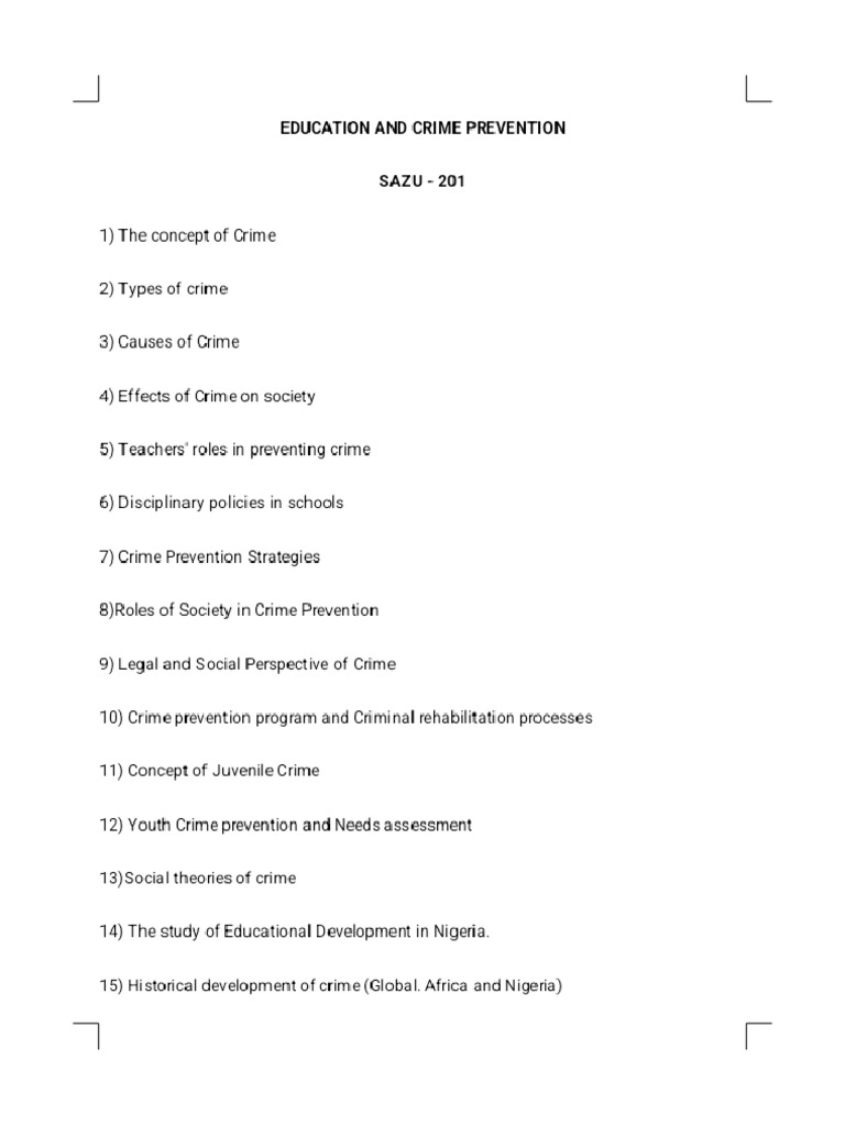Education and Crime Prevention 25 - Phoenix | PDF
