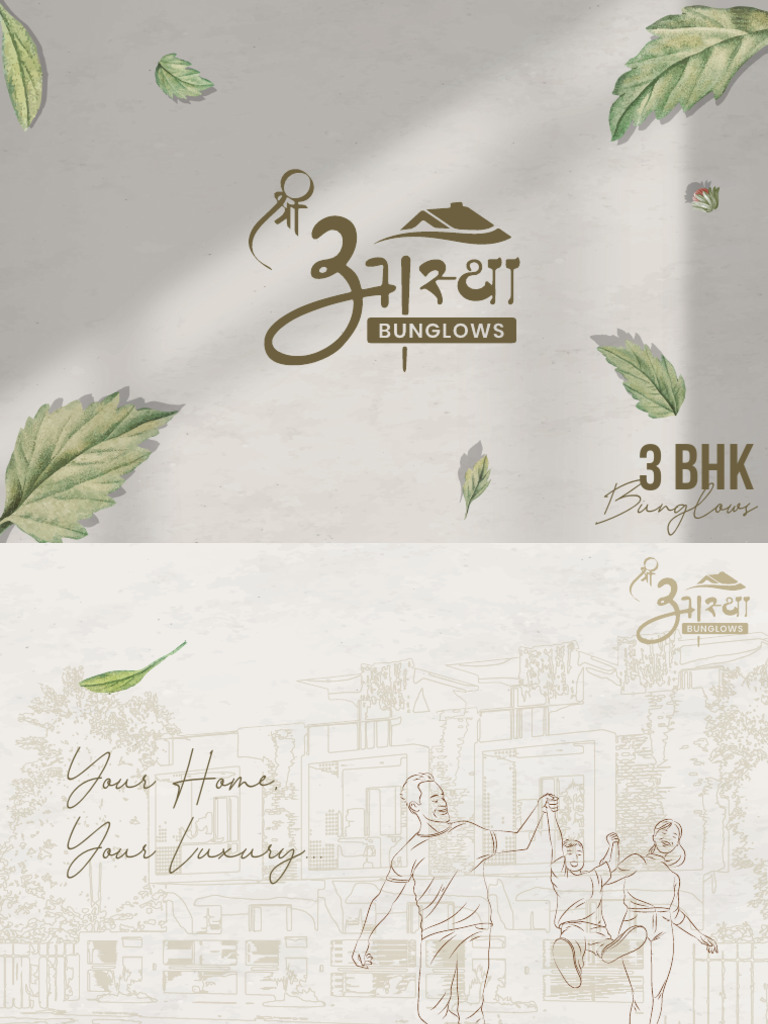 Astha Bunglows 3 BHK Digital Brochure | PDF | Architectural Design | Architecture