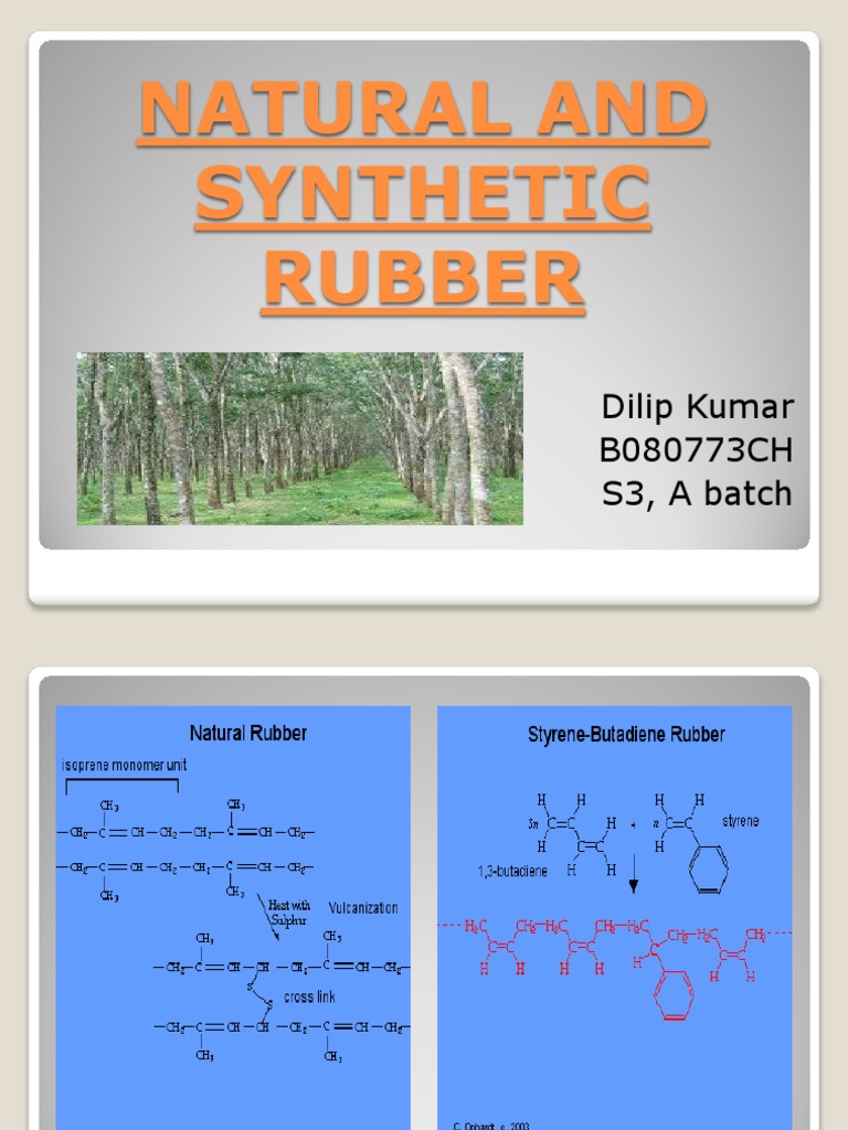 Natural and Synthetic Rubber | PDF | Natural Rubber | Plastic