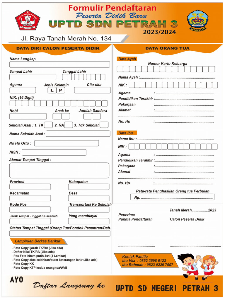 Formulir PPDB SD | PDF