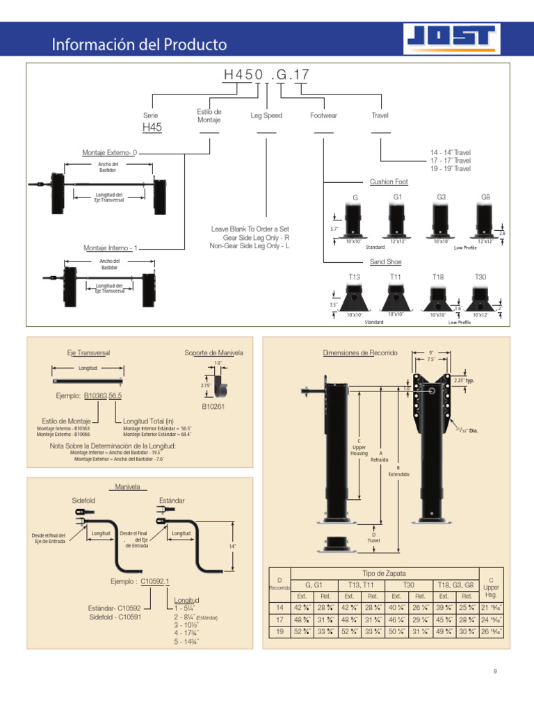 Jost H450 Series - Spec | PDF