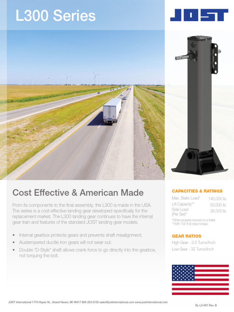 JOST L300 Product-Flyer | PDF | Gear | Vehicles