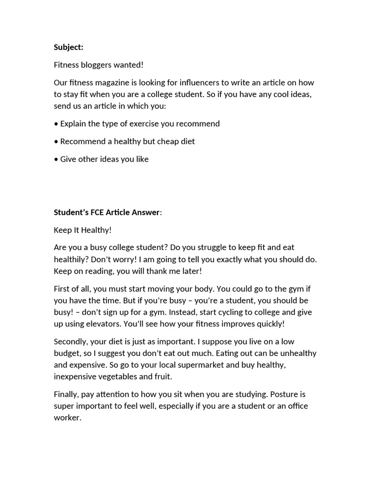 First Article Example | PDF