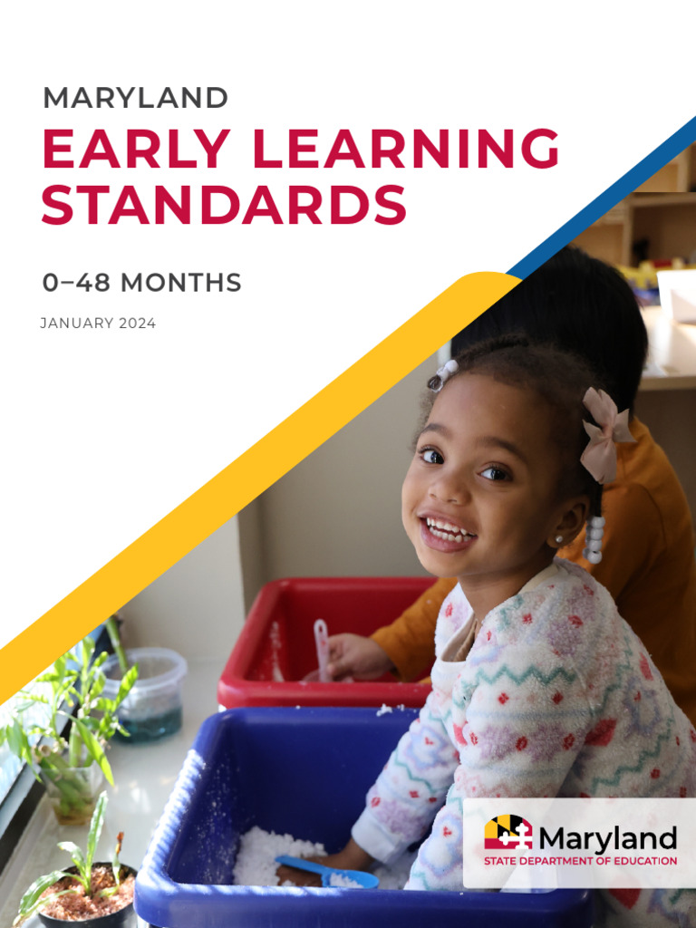 MD EarlyLearning Standards 2024 A | PDF | Learning | Toddler