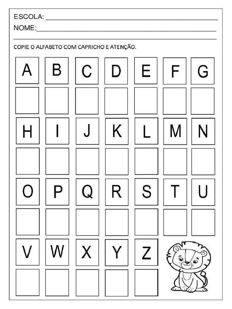 Alfabeto para Copiar | PDF