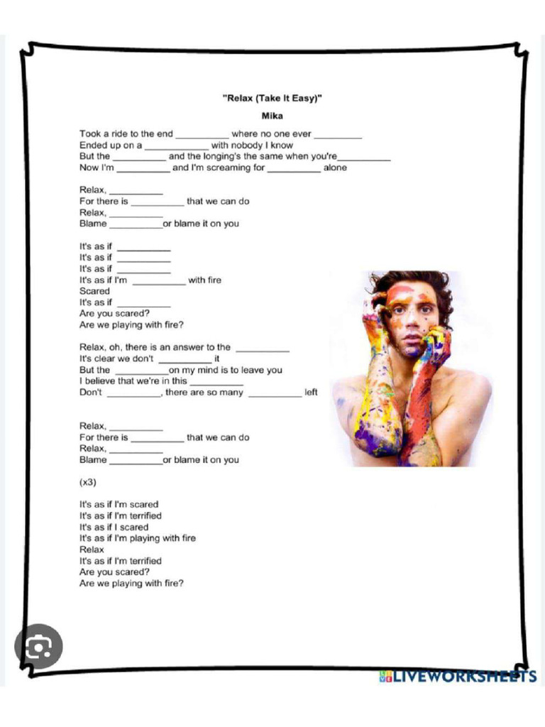 Song - Relax - Mika | PDF