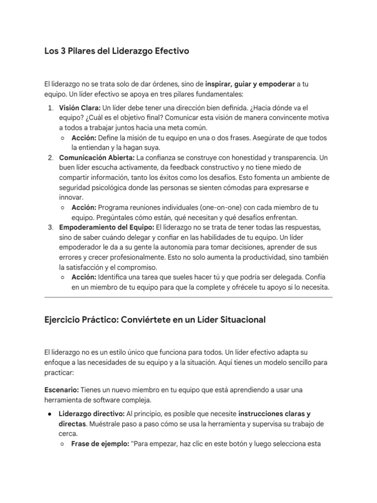 Lidera 1 | PDF | Liderazgo | Cognición