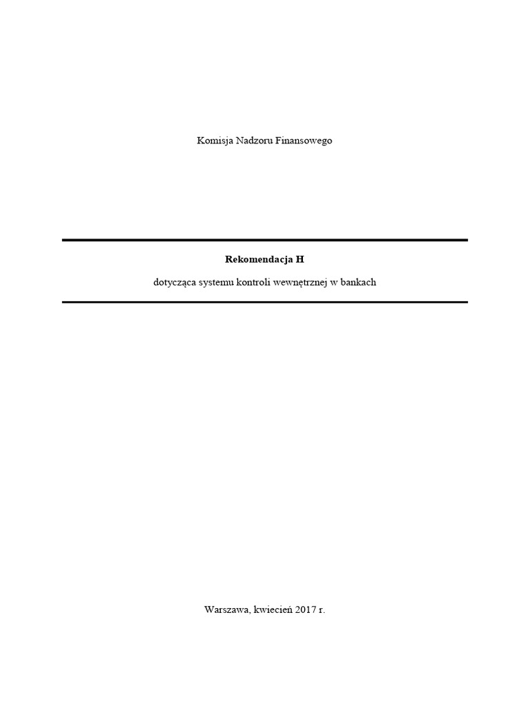 KNF 170534 Rekomendacja H 2017 50303 | PDF