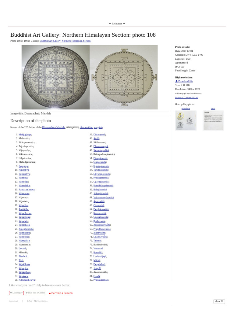 Dharmadhatu Mandala (Buddhist Art Gallery - Northern Himalayan Section ...