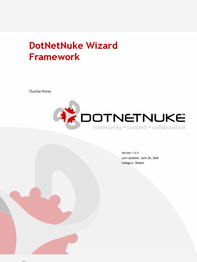 Dot Net Nuke Wizard Framework | PDF | Dot Net Nuke | Trademark