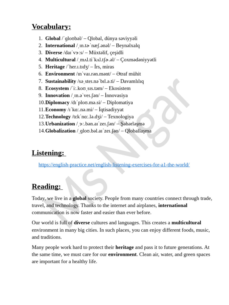 Globalization and Urbanization Insights | PDF | Sustainability ...