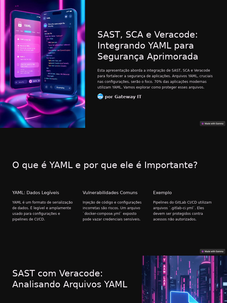 SAST SCA e Veracode Integrando YAML para Seguranca Aprimorada | PDF ...