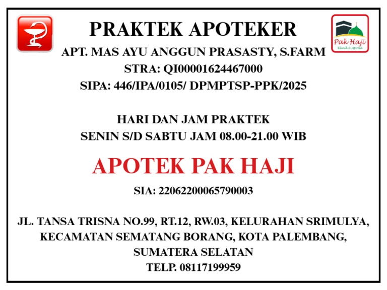 Banner Praktek Apotek Mas Ayu | PDF
