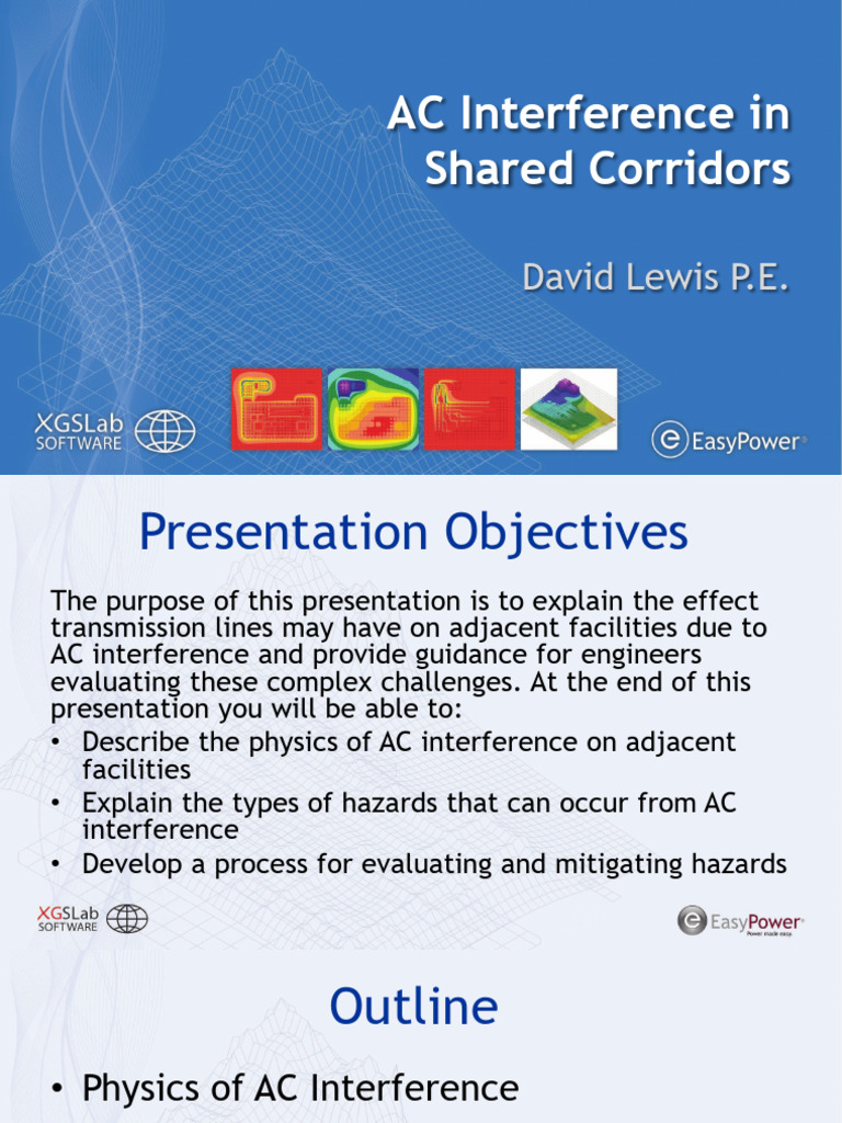 AC Interference in Shared Corridors Slides 1a | PDF | Electric Power ...