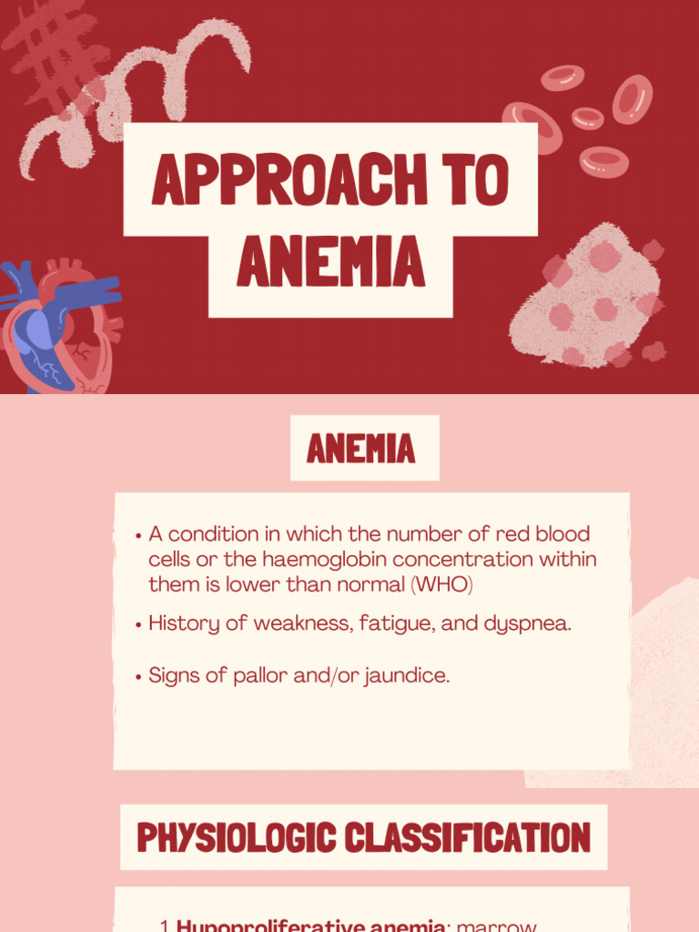 Approach To Anemia PDF | PDF