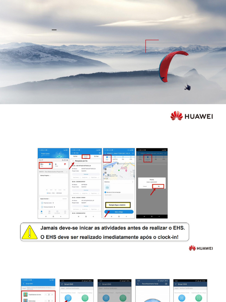 Guia Rápido de Segurança EHS da Huawei | PDF