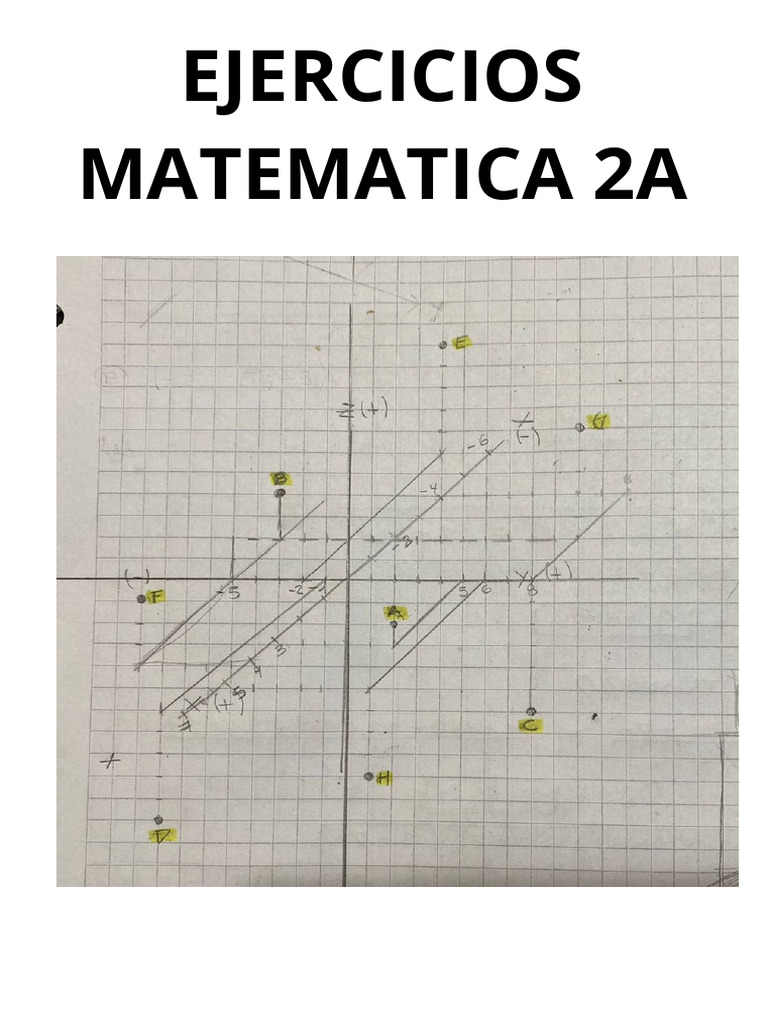 Ejercicios Matematica 2a | PDF