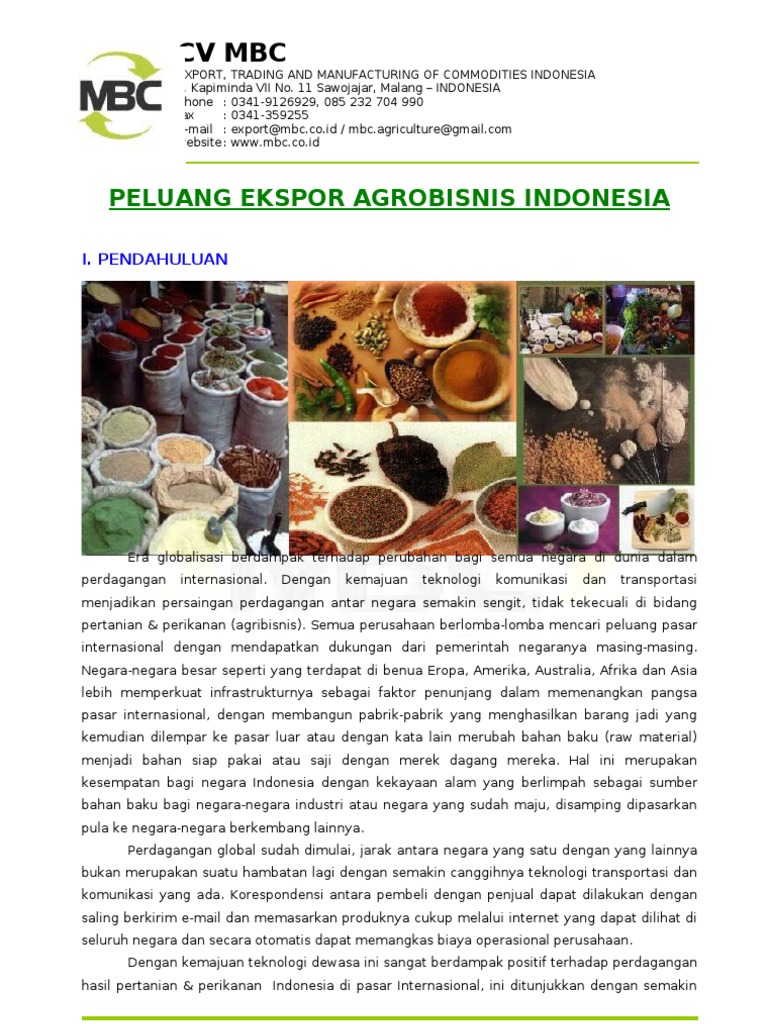 Proposal Ekspor | PDF