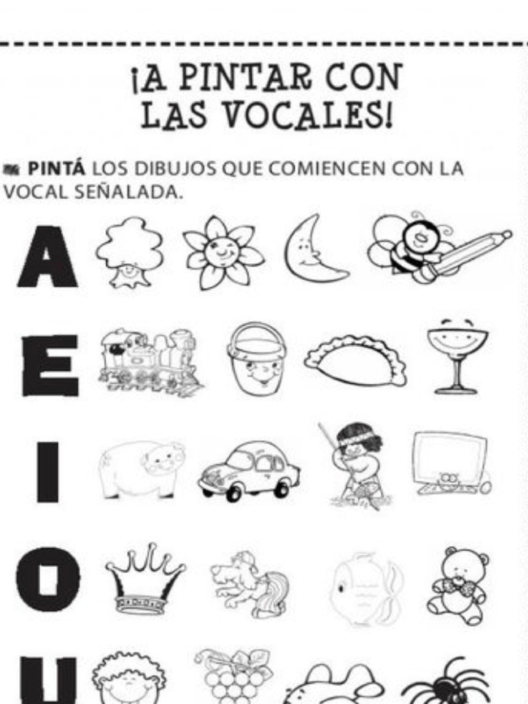 Pintar Vocales | PDF
