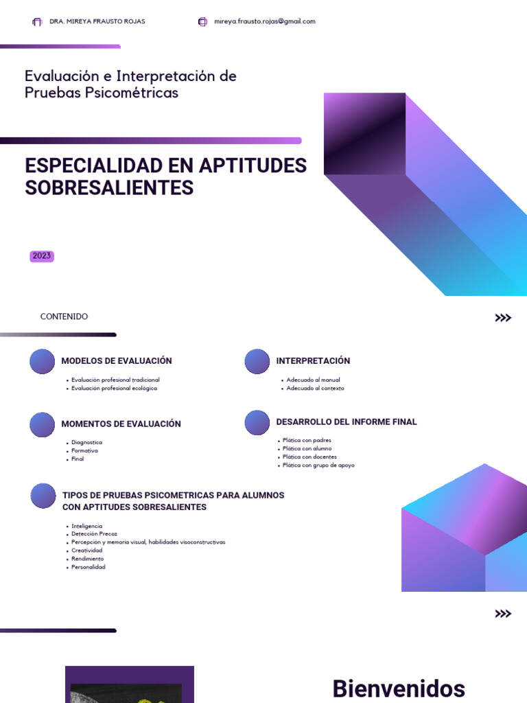 PresentacionNum2 GEPASEvaluacion e Interpretacion de Pruebas Psicometricas As | PDF | Evaluación ...