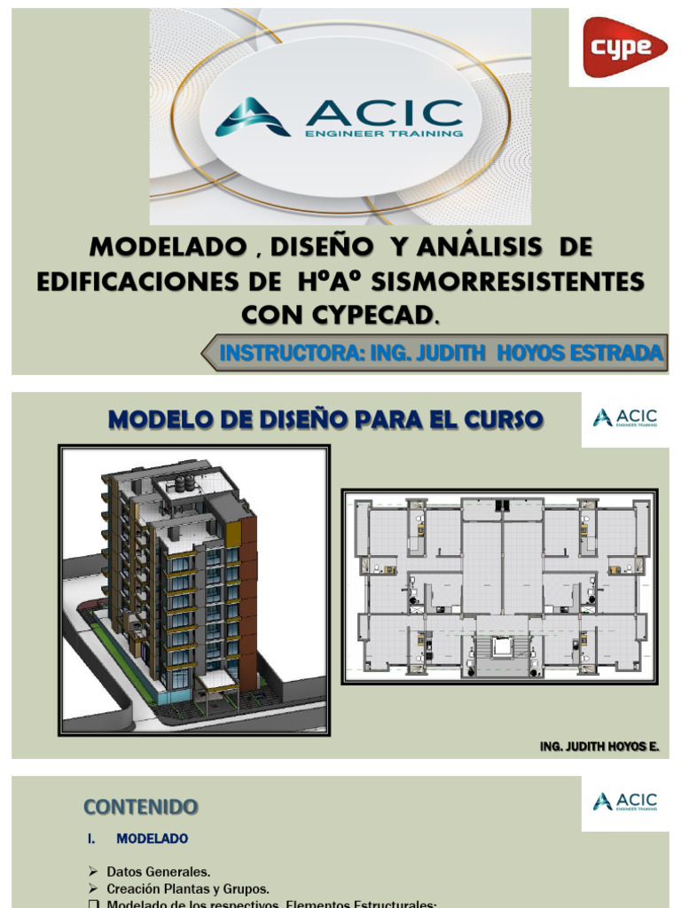 Diapositiva Cypecad Nº6, Nº7, Nº8 | PDF | Ingeniería de Edificación ...