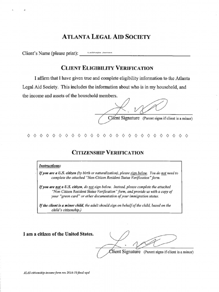 Full Citizenship Verification Form | PDF